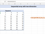 Excel Sequence Function Microsoft Access Programs